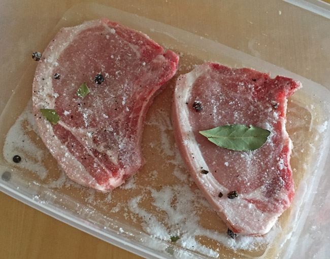 Home-cured bacon chops – Chris Worfolk's Blog