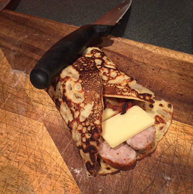 Sausage pancake wrap – Chris Worfolk's Blog